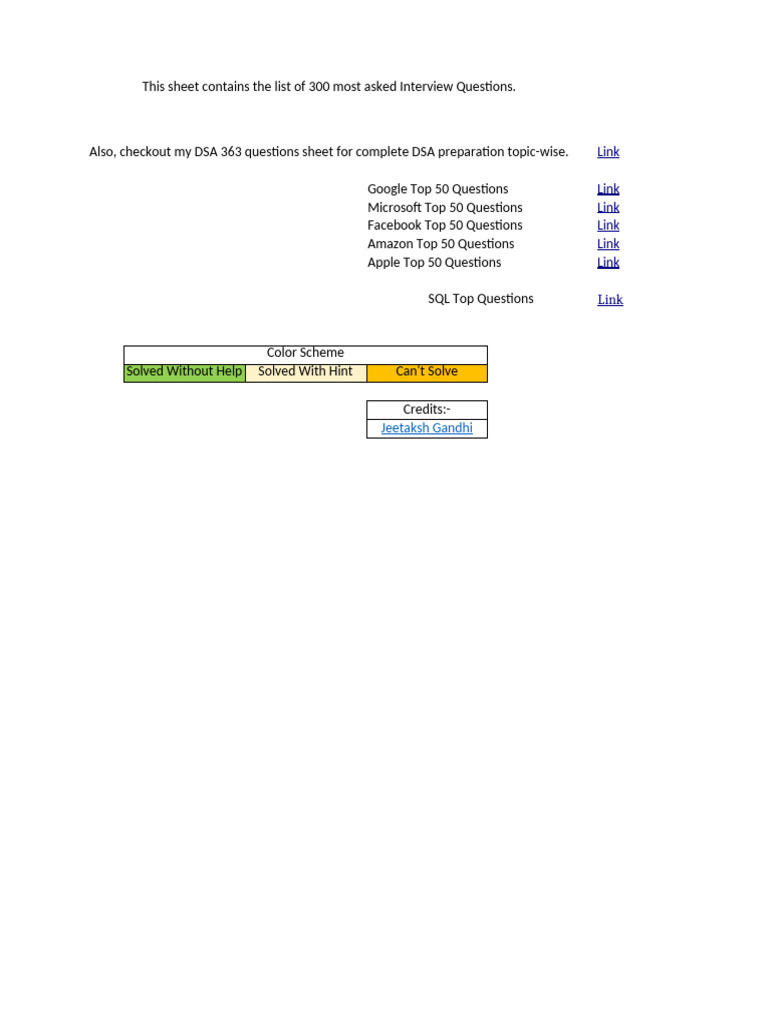 Top 300 LeetCode Interview Questions | PDF | String (Computer Science ...