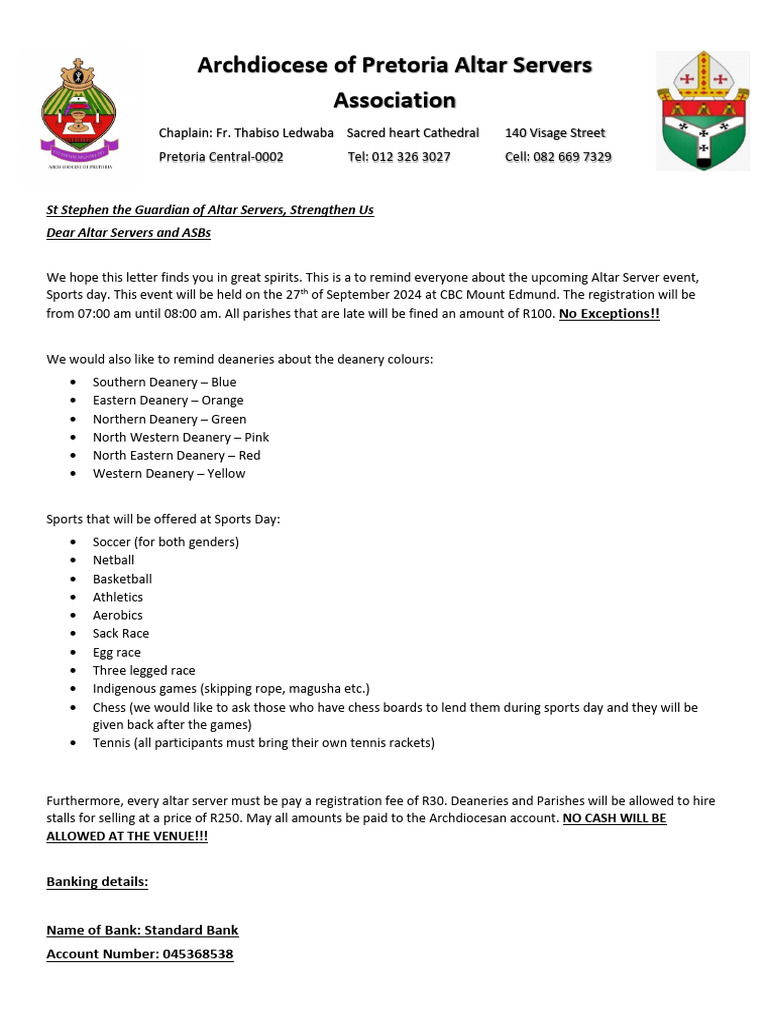 Sports Day Notice Letter - 240925 - 135715 | PDF