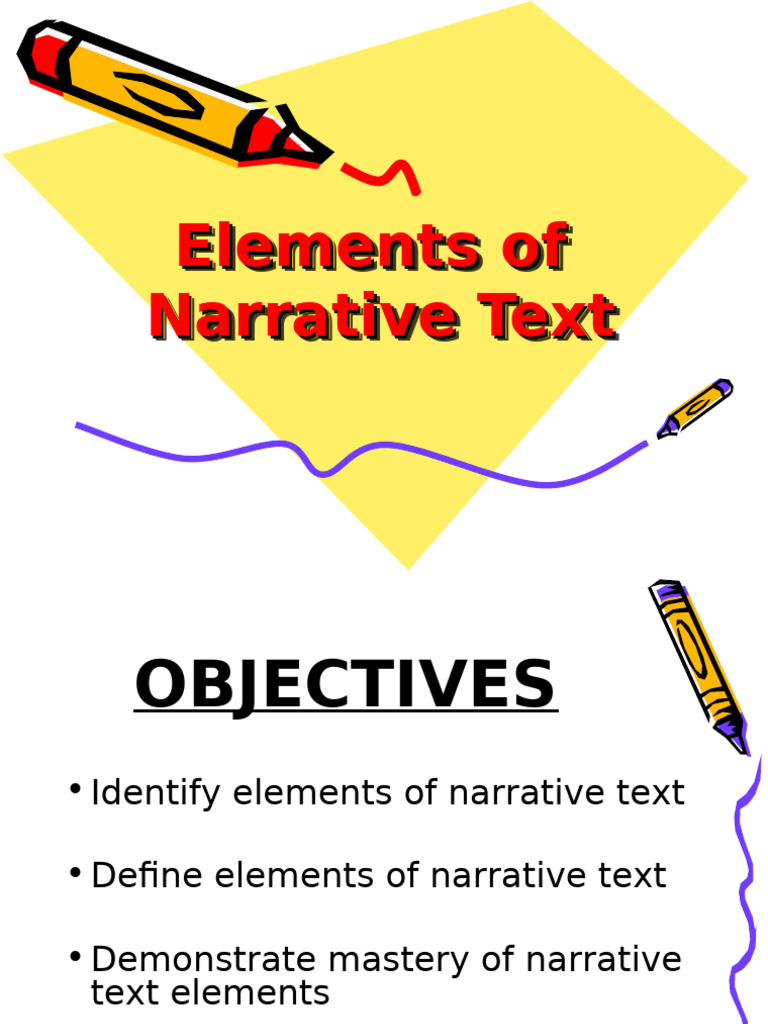 Elements of Narrative Text Explained | PDF