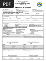 Mechanical Permit Application Form | PDF | Elevator | Mechanical ...