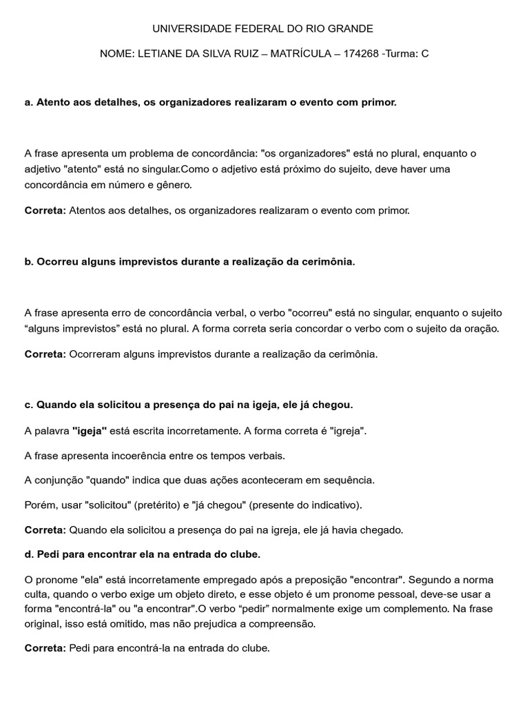 Trabalho de Gramática - Docx 20250718 215330 0000 | PDF | Assunto (gramática) | Pronome
