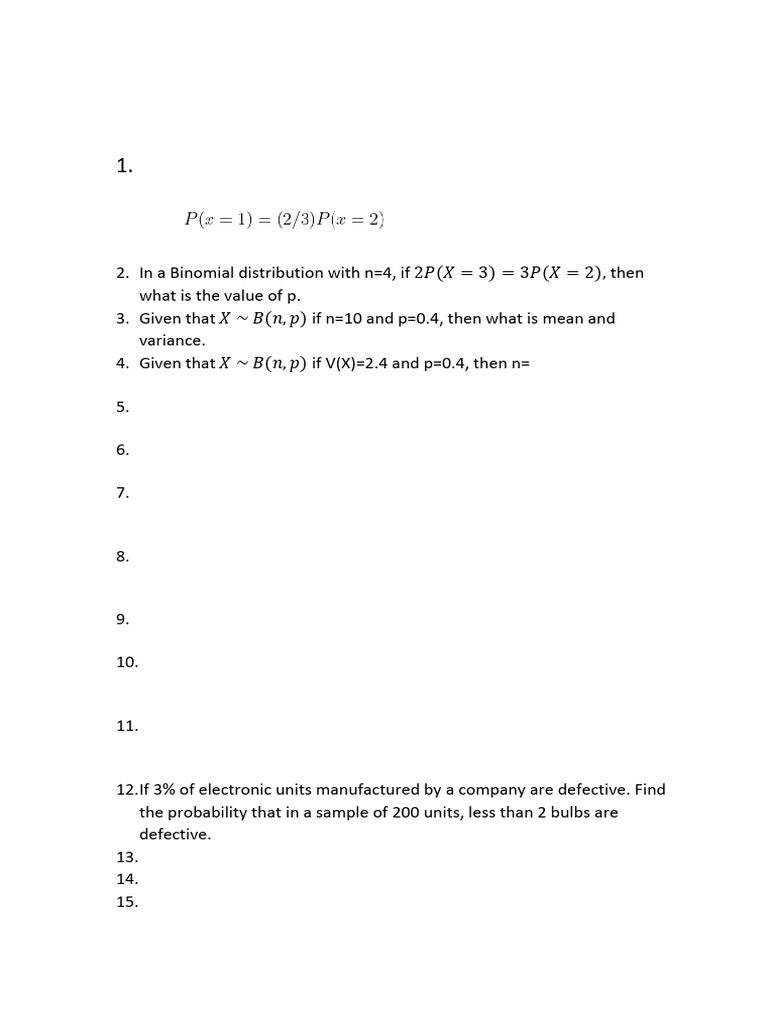 Binomial and Poisson | PDF