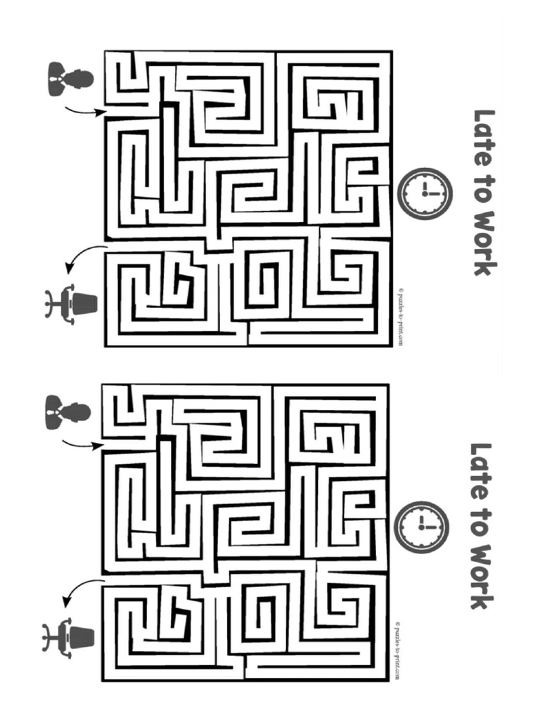 Late For Work - Maze | PDF