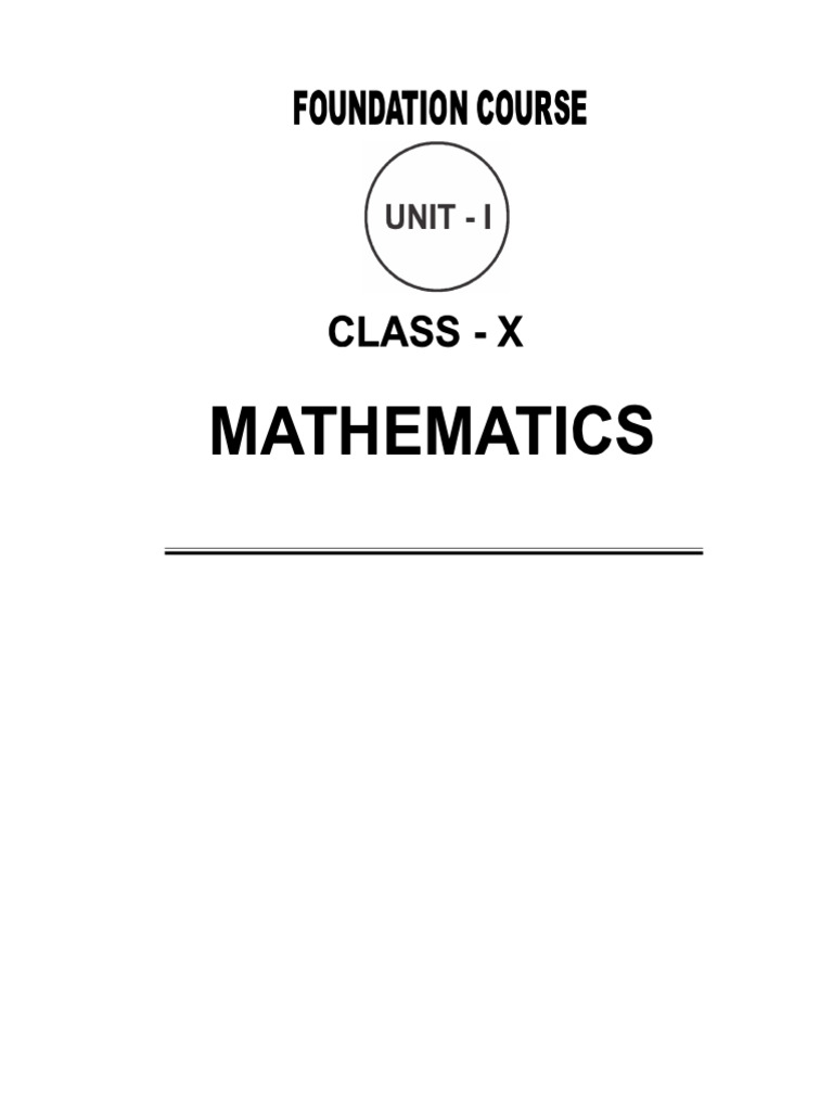 10th - Mathematics Module - 1 | PDF | Factorization | Numbers