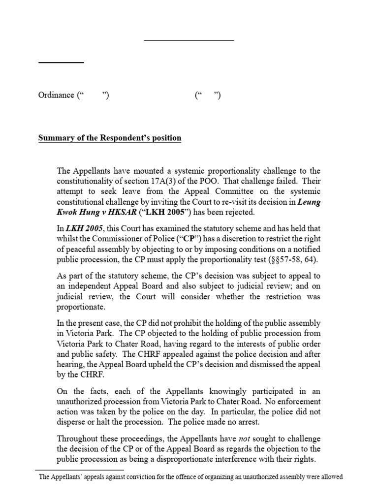 Case | PDF | Prosecutor | Acquittal