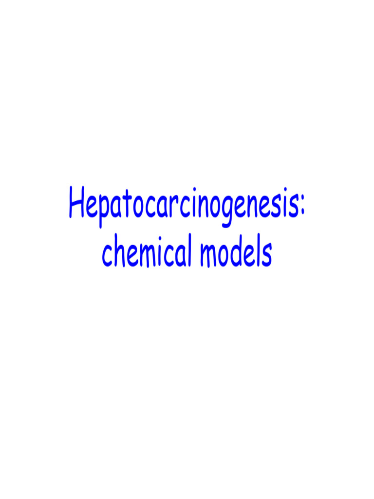 Chemical Models | PDF | Carcinogenesis | Neoplasms