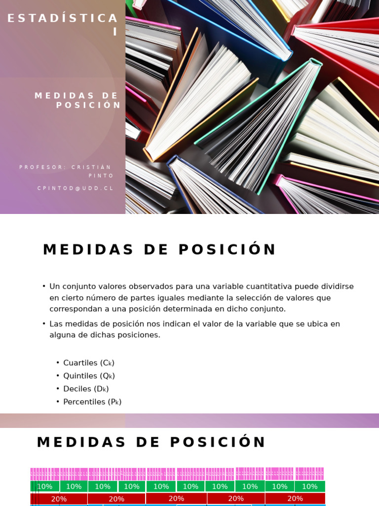 Medidas de Posición | PDF | Cuantil | Estadísticas descriptivas