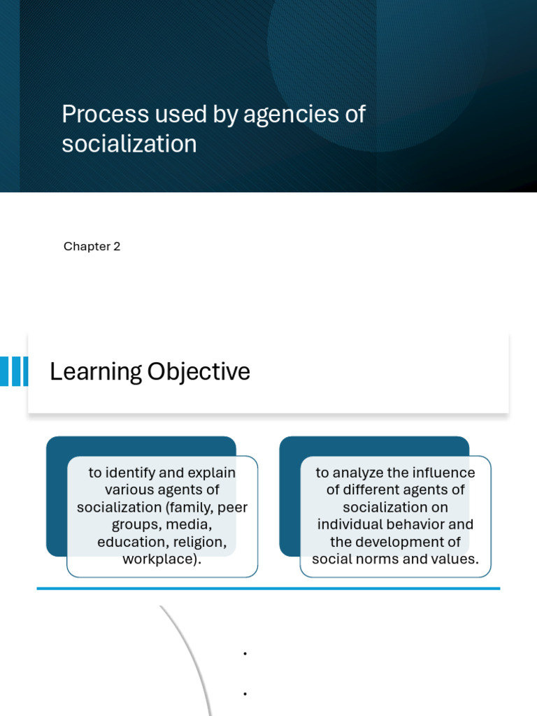Chap 2 Process Used by Agencies of Socialization-2 | PDF ...