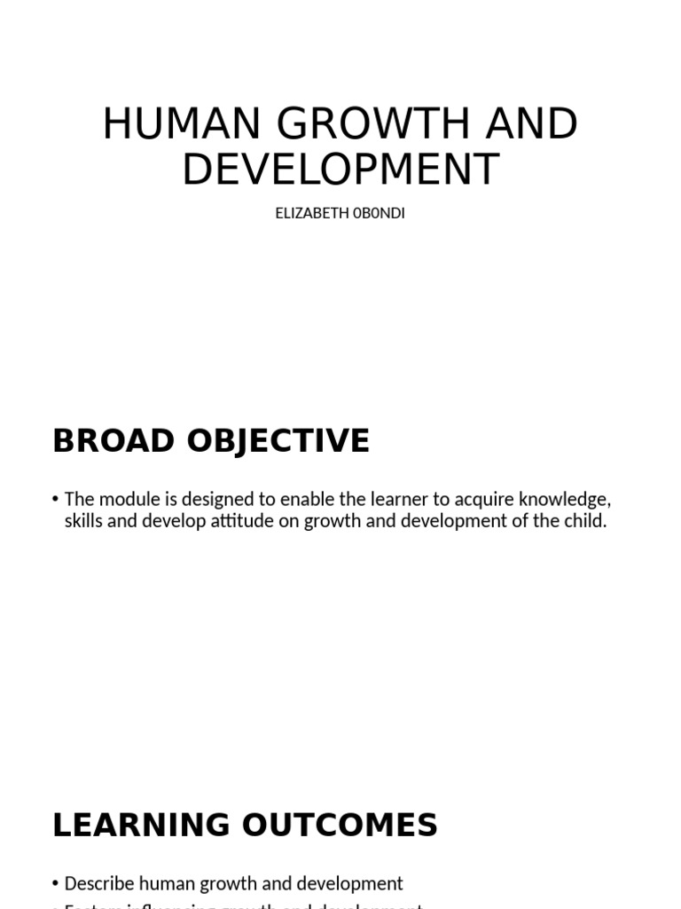 Human Growth and Development - Complete | PDF | Infants | Adolescence
