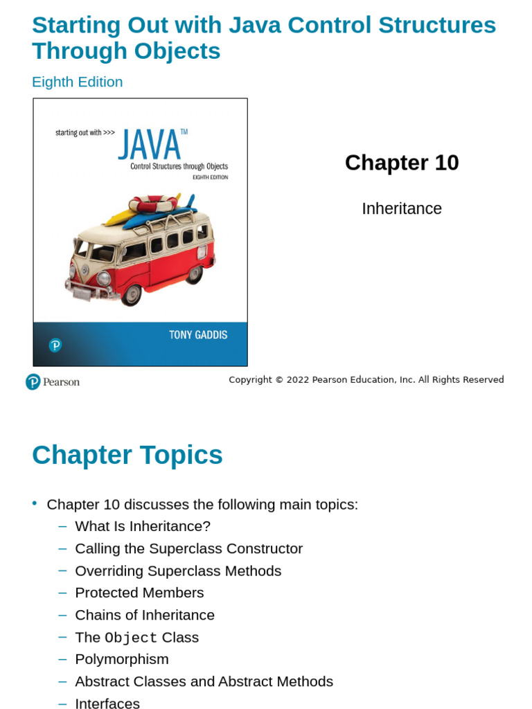 CSO Gaddis Java Chapter10 8e Accessible Edited | PDF | Inheritance ...