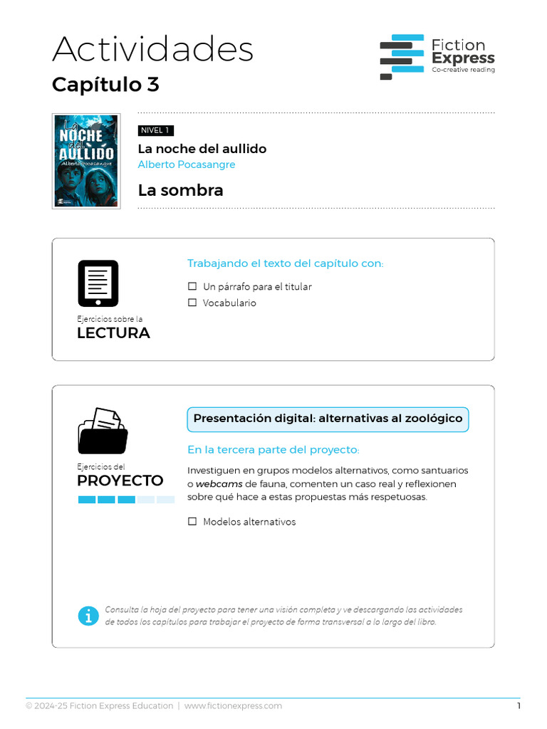 Actividades de "La Noche del Aullido" | PDF | Aprendizaje