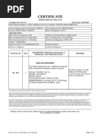 Wire Rope Sling-Certificate Updated | PDF | Legal Liability | Common Law