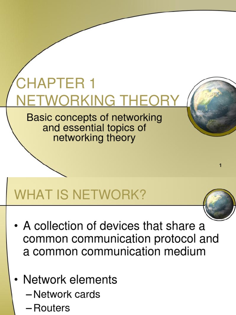 Networking Theory: Basic Concepts of Networking and Essential Topics of ...