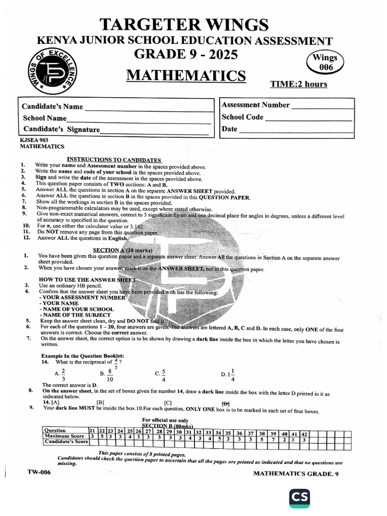 Targeter Wings 006 Grade 9.PDF 1 | PDF