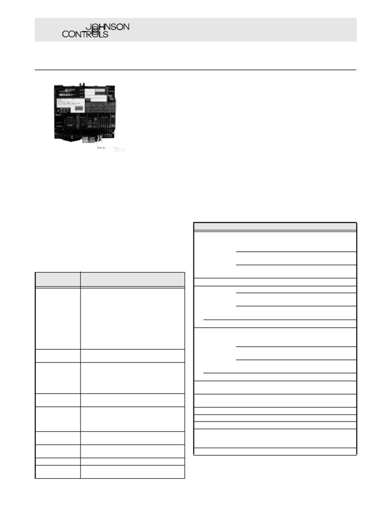 Johnson Controls - Data Sheet - Unt Series | PDF | Manufactured Goods ...