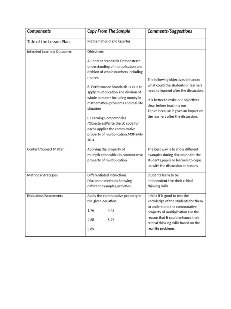 Componentsprofed4 (Output) Wps Office | PDF | Learning | Educational Assessment
