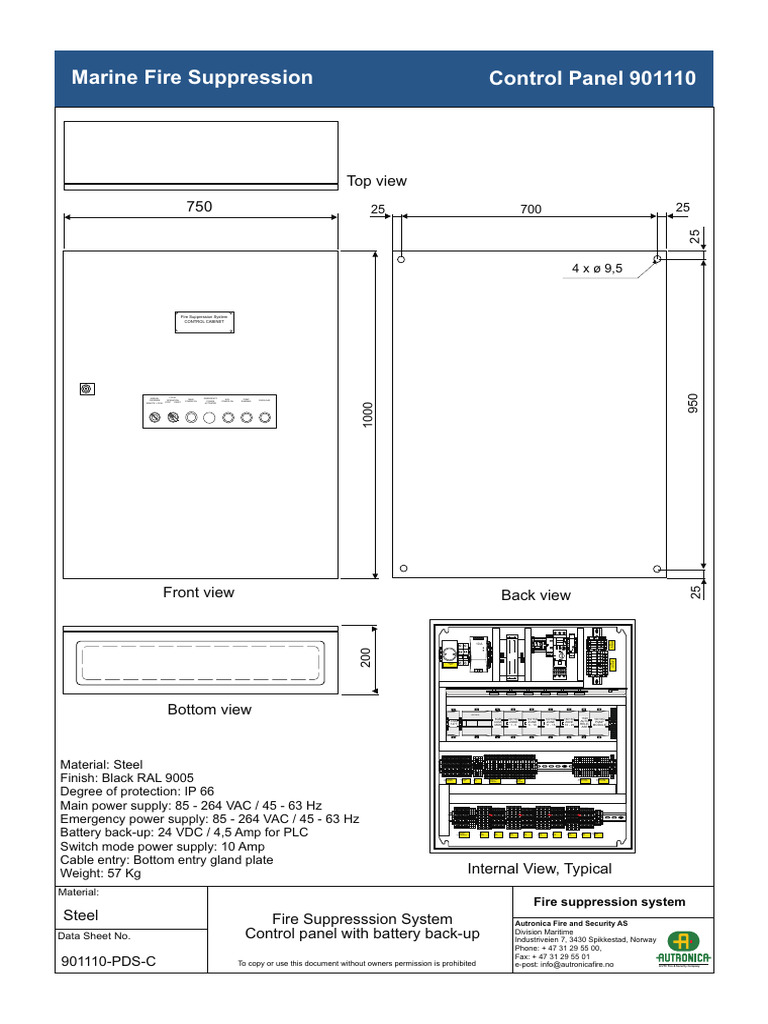 Marine Fire Suppression System Overview | PDF | Electronics ...