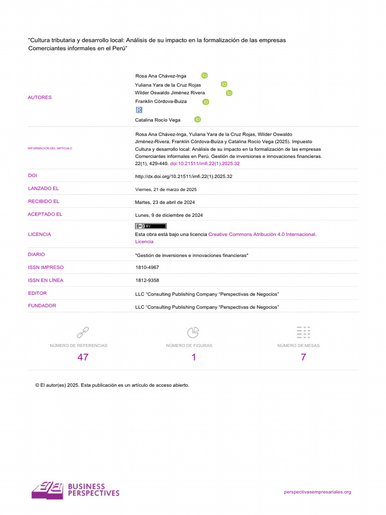 Imfi 2025 01 Chã¡Vez-Inga (1) Traducido | PDF | Economias