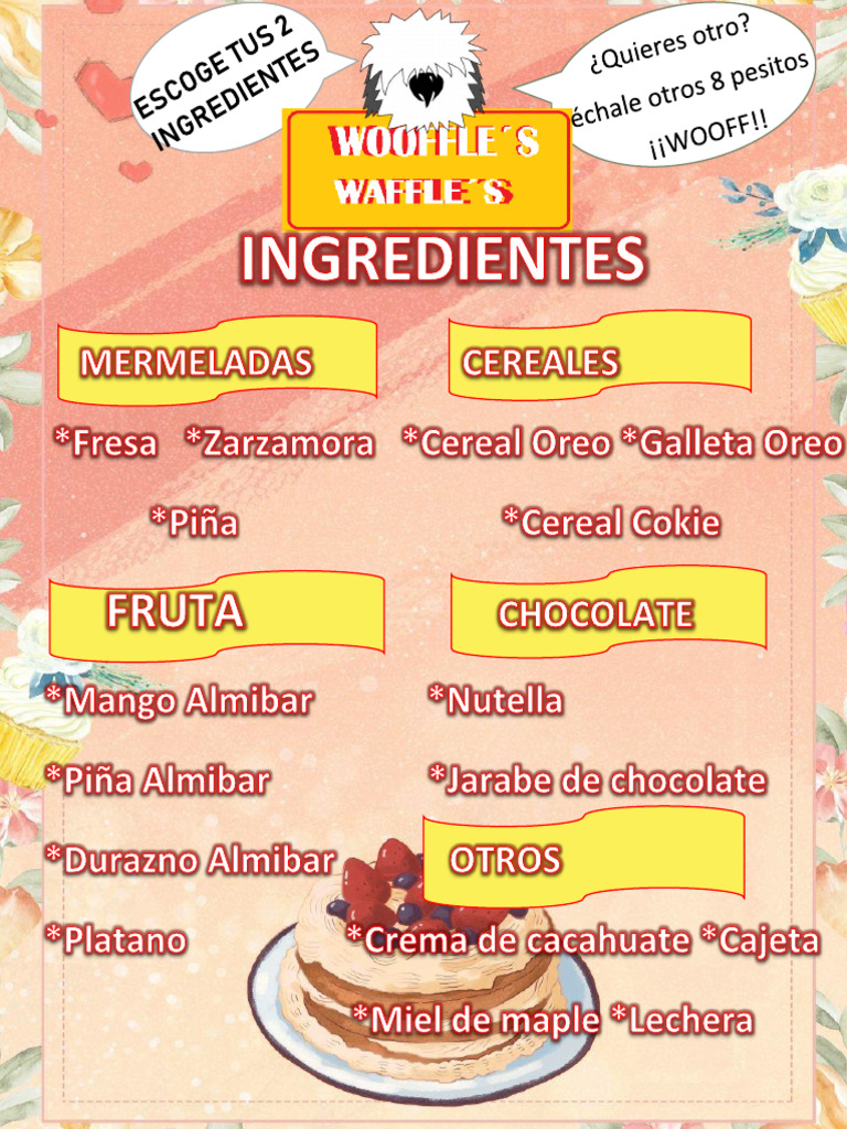 Menu Waffles | PDF