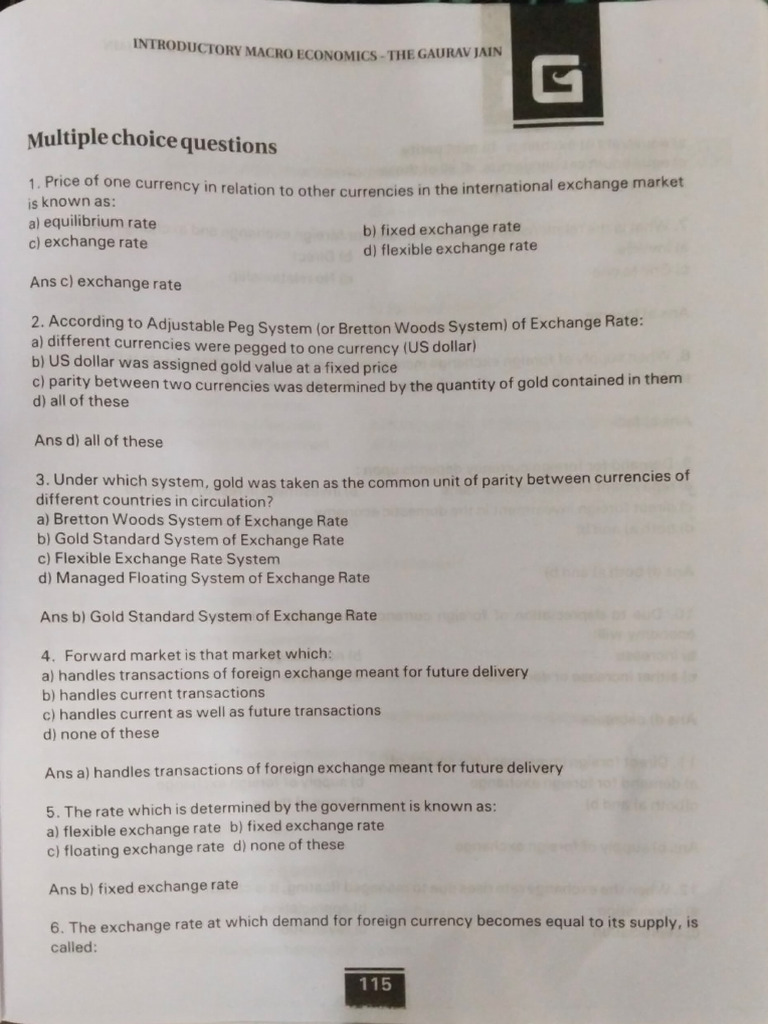 Class 12 Foreign Exchange Market Guide | PDF | Exchange Rate ...