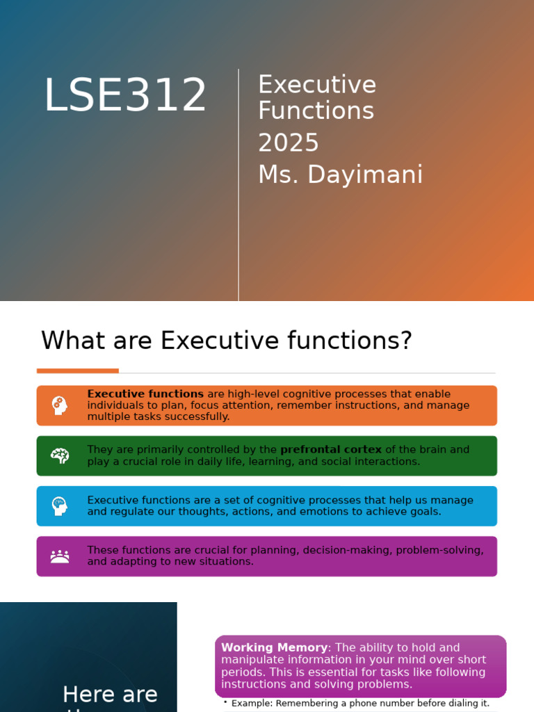 What Are Executive Functions | PDF | Executive Functions | Mindfulness