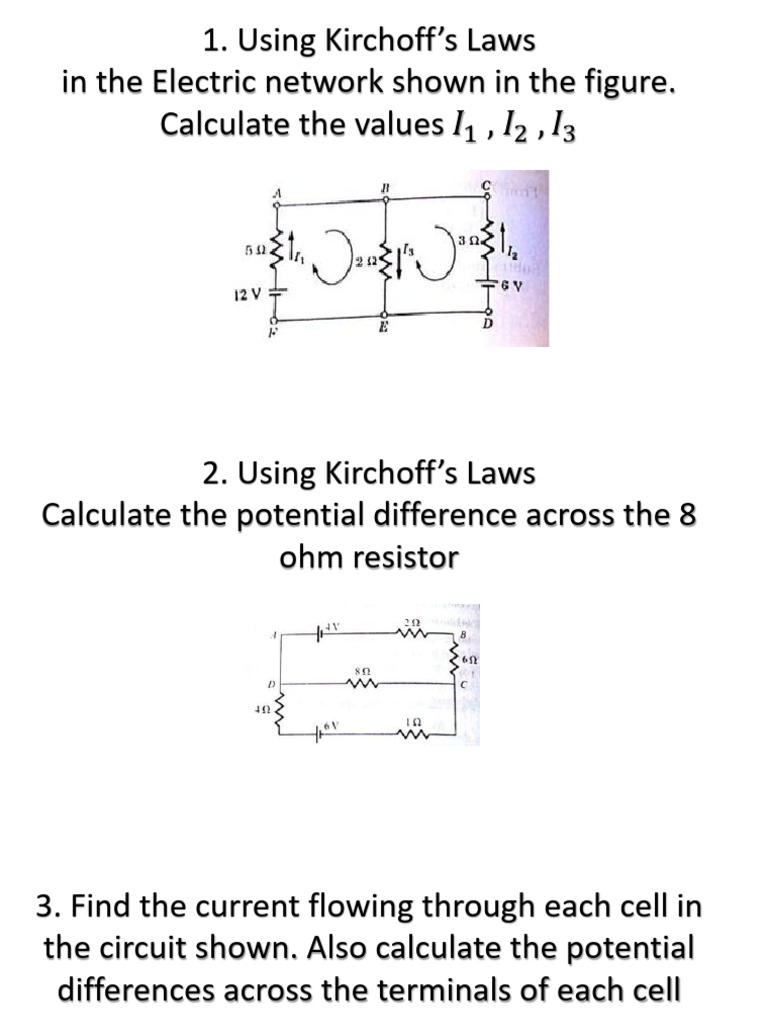 Analyzing Circuit Behavior with Kirchoff’s Laws | PDF