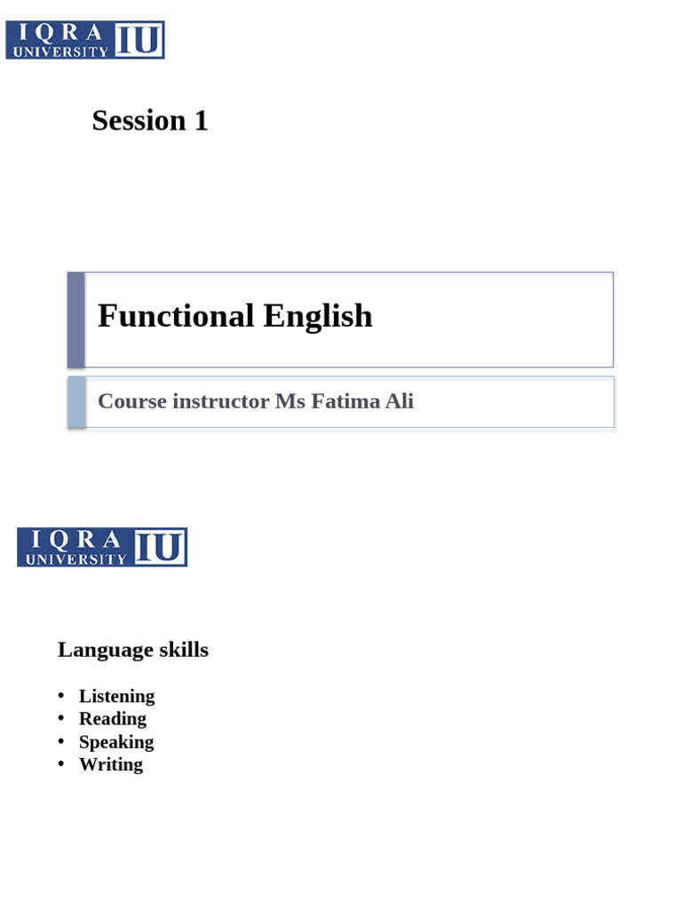 FE Session 1 | PDF