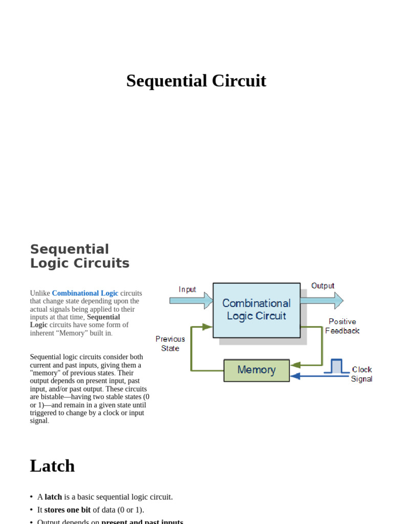 Sequential Circuit | PDF | Electronic Circuits | Computer Engineering