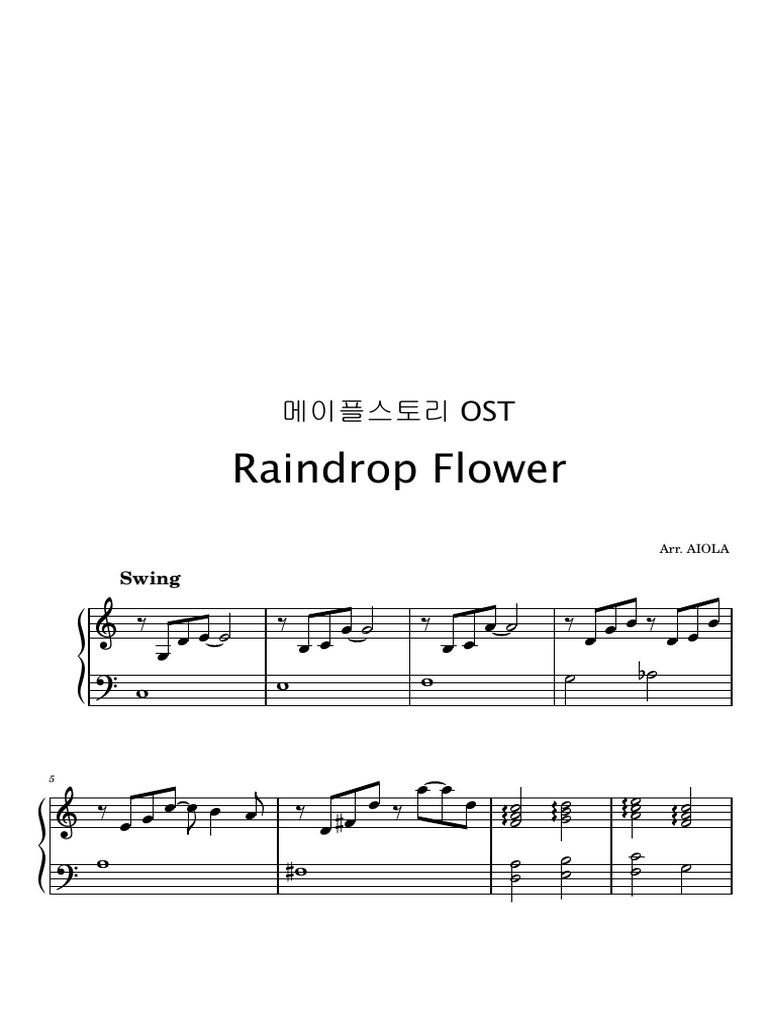 메이플스토리 OST - Raindrop Flower | PDF