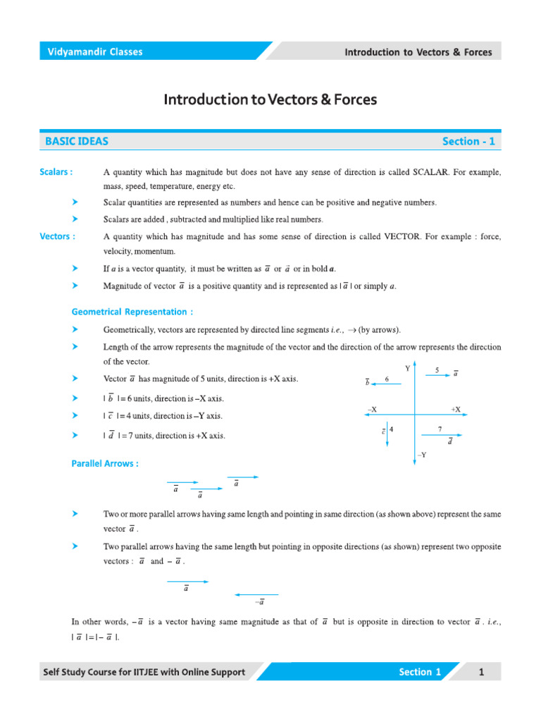 Vectors (Module) | PDF