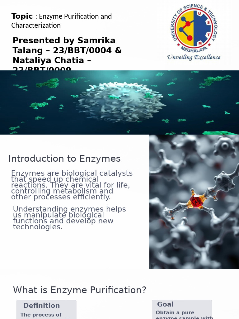 Enzyme Purification and Characterization | PDF
