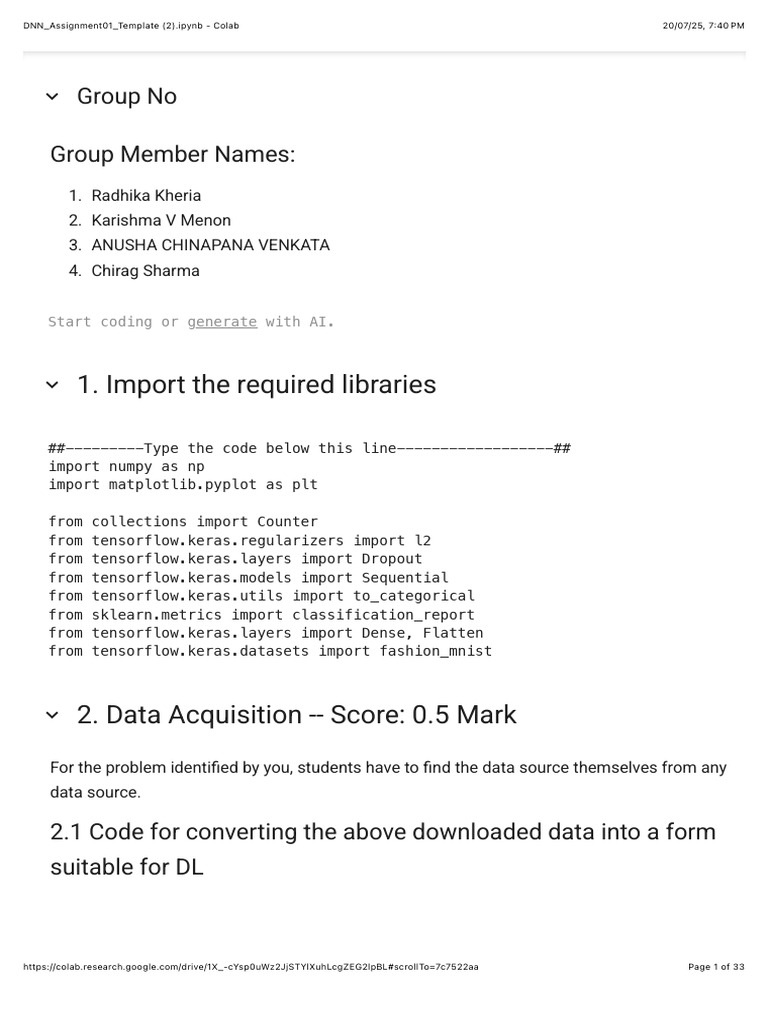 DNN Assignment 01 Group 15.ipynb | PDF | Applied Mathematics | Machine Learning