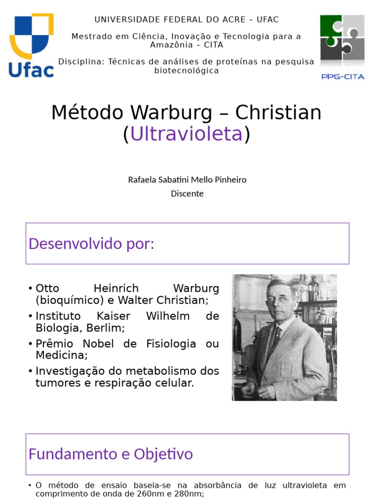 Método Warburg - Christian | PDF