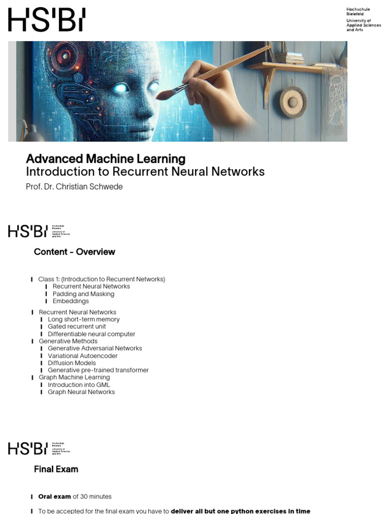 Advanced Machine Learning 1 | PDF | Machine Learning | Computational ...