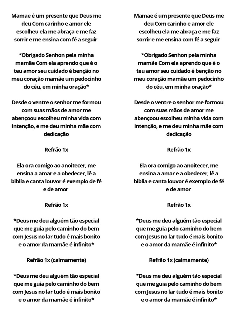 Mamãe: Presente de Amor e Fé | PDF