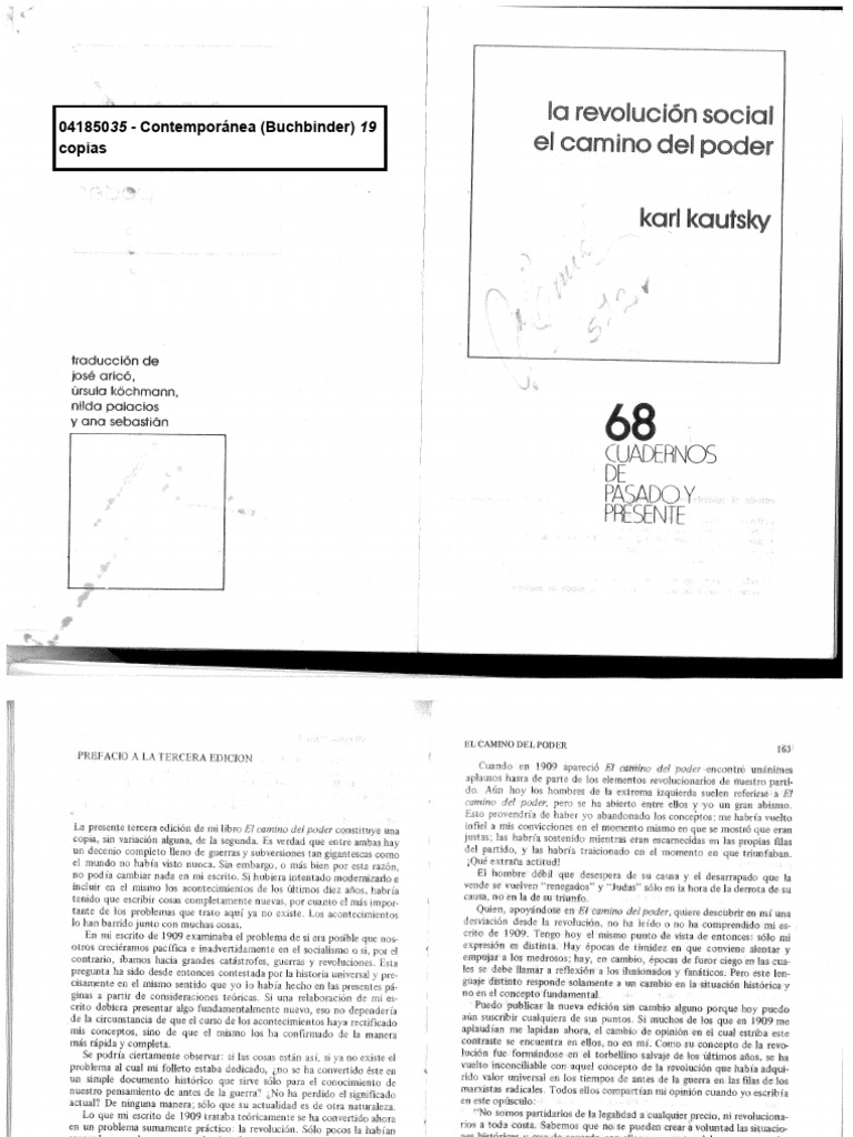 Kautsky, El Camino Del Poder | PDF