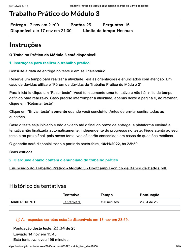 Atividade Modulo 3 | PDF