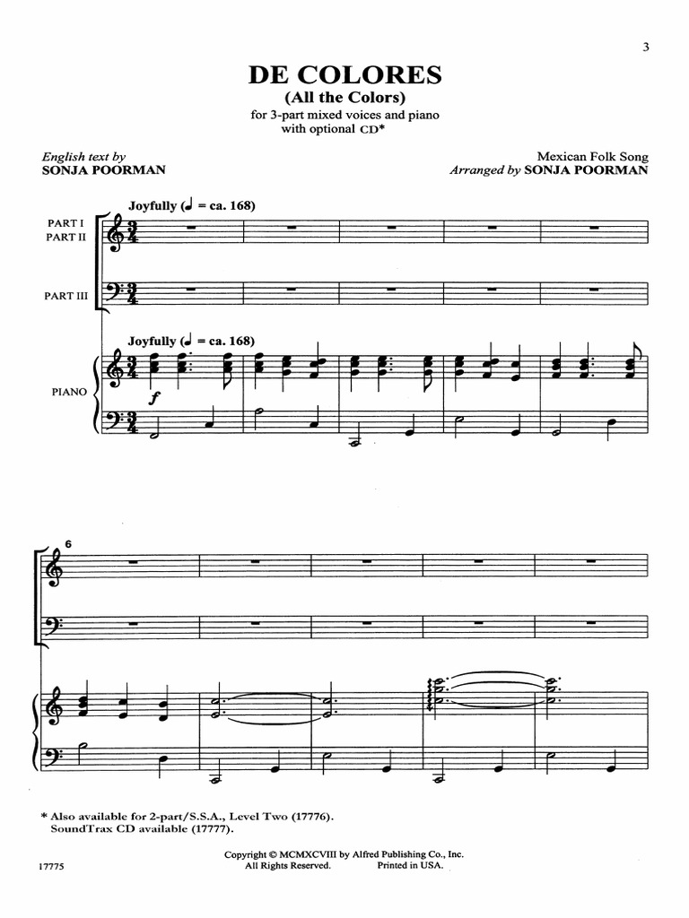 De Colores All The Colors | PDF