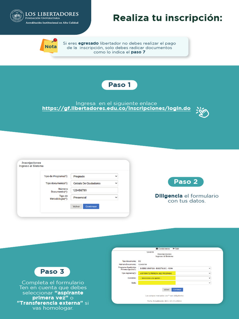 Guía de Inscripción Universitaria 2023 | PDF