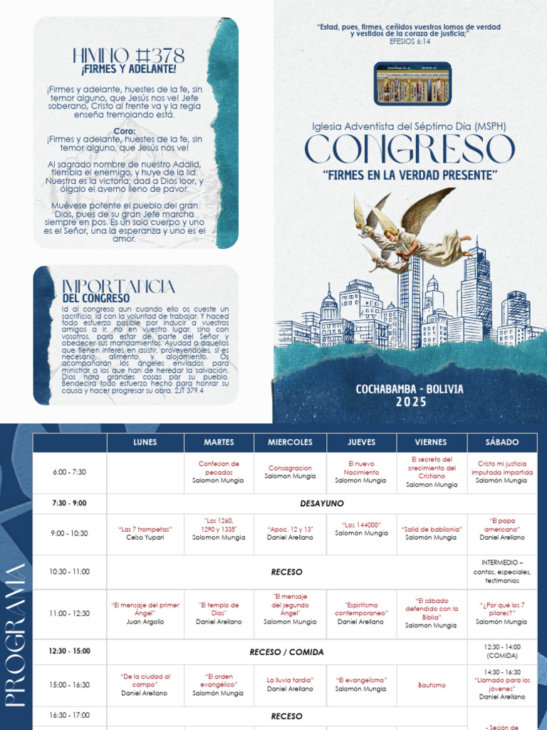 Diptico Congreso 2025 - Programa | PDF | Teología | Creencia religiosa y doctrina