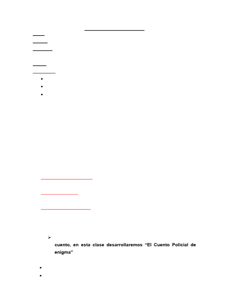 2do Trimestrre-Act-N°1-Cuento Policial | PDF