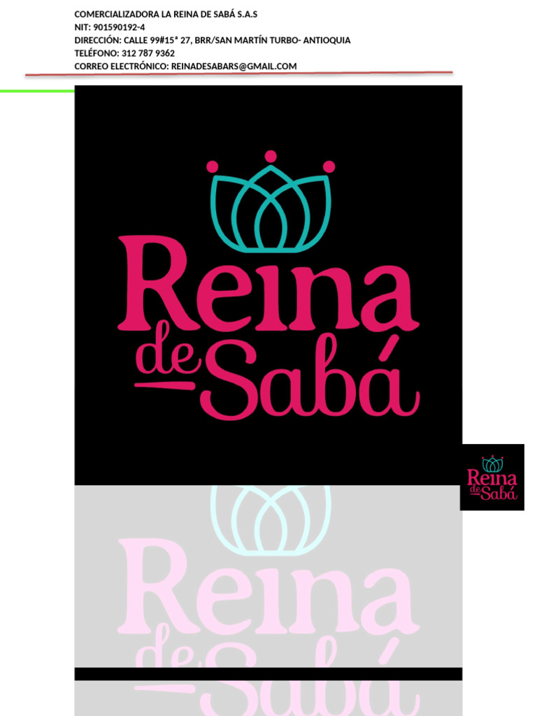 Comercializadora La Reina de Sabá S.A.S | PDF