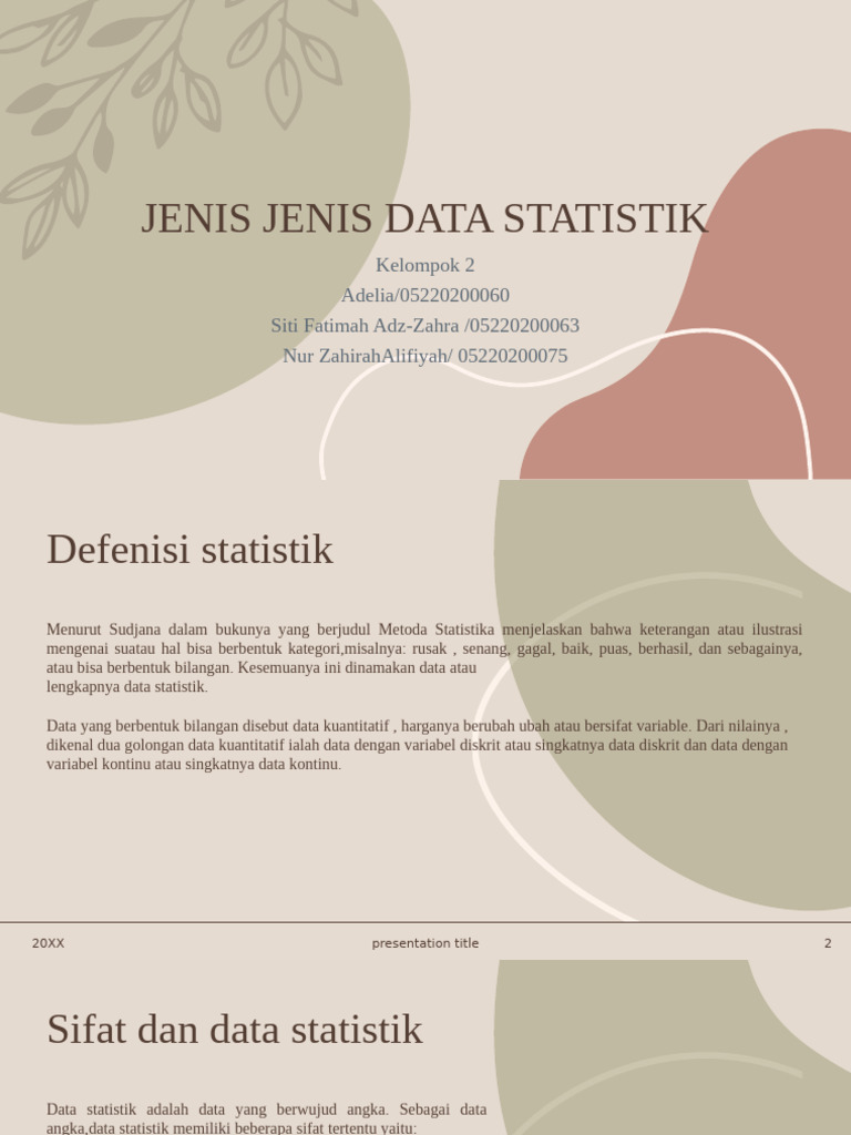 Jenis Jenis Data Statistik | PDF