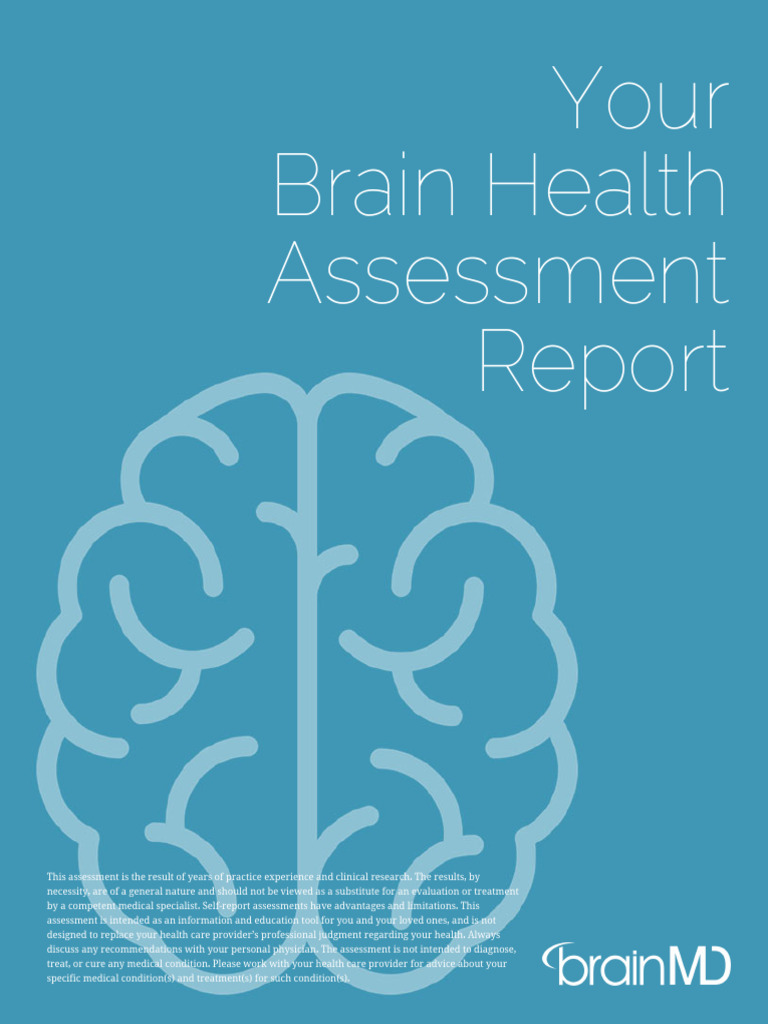 Brain Health Assessment Results | PDF | Brain | Dietary Supplements