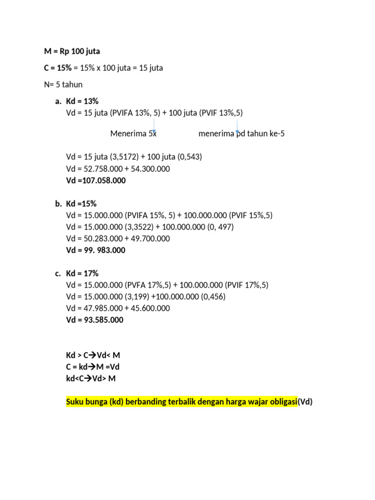 Lembar Kerja Obligasi | PDF