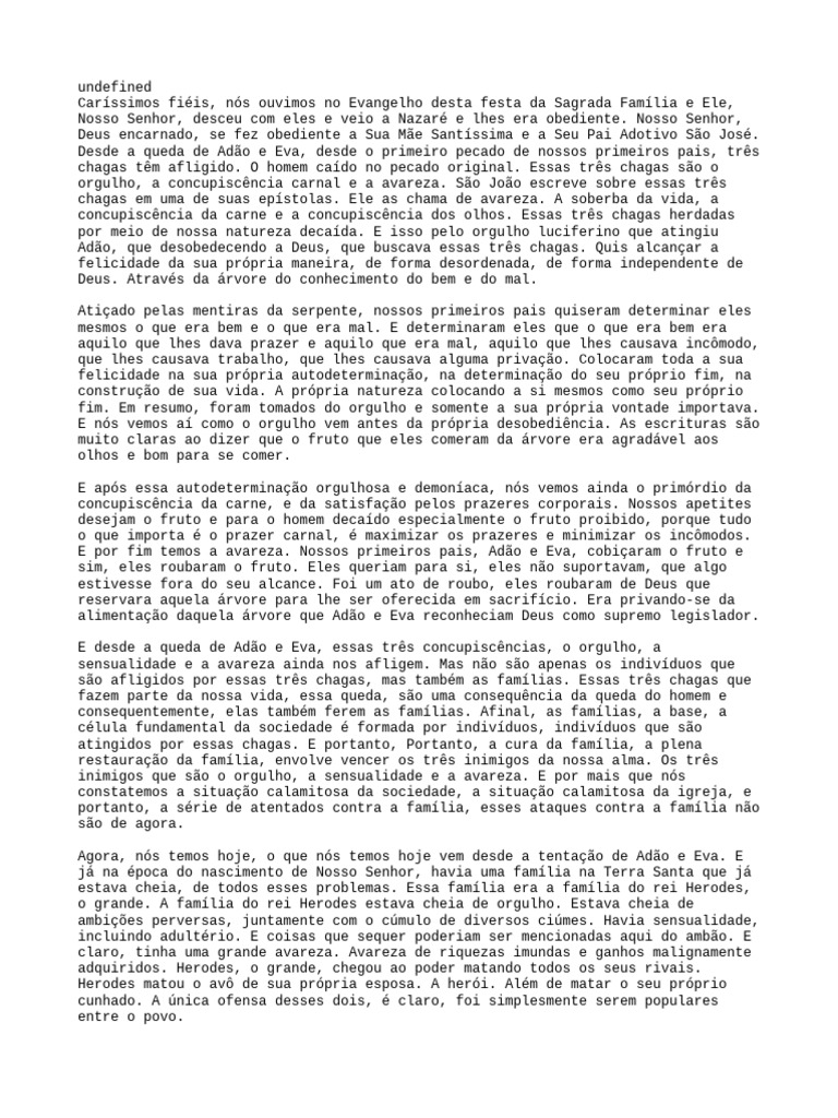 Chagas da Família: Orgulho, Avareza e Cura | PDF | Maria, mãe de Jesus ...