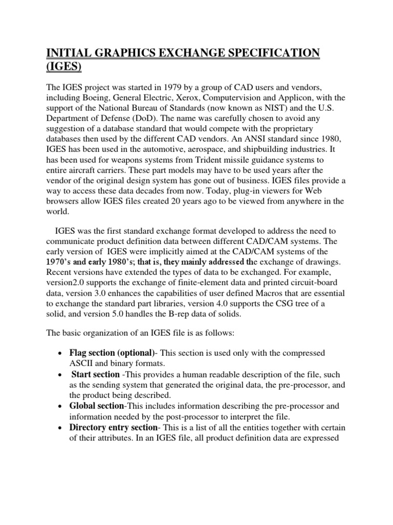 Initial Graphics Exchange Specification | PDF | Computer Data | Software