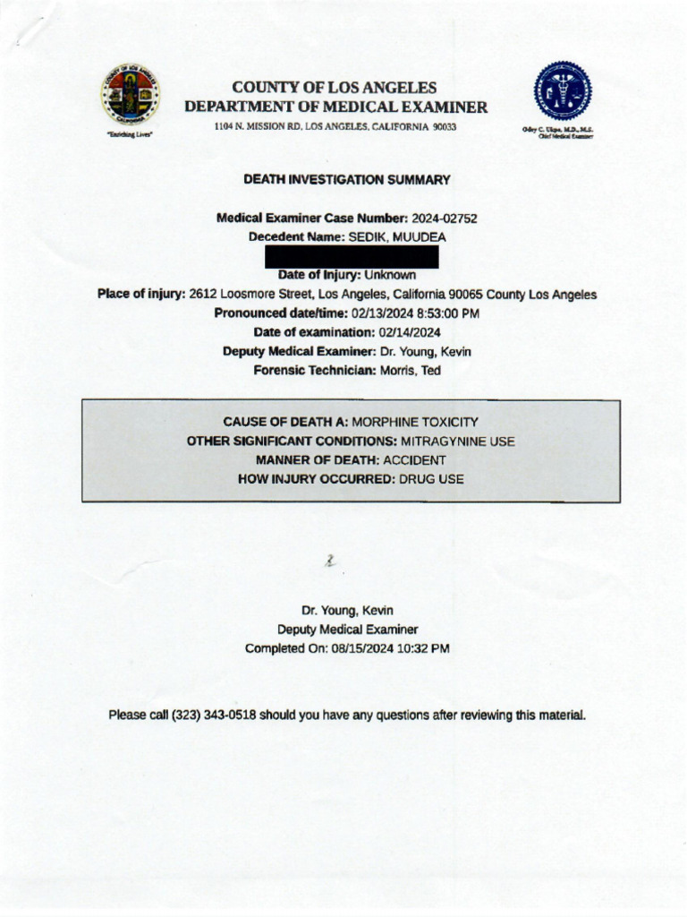 Twomad (Muudea Sedik) Autopsy | PDF