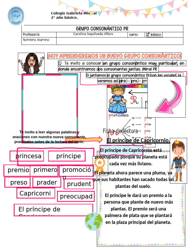 Grupo Consonántico PR | PDF
