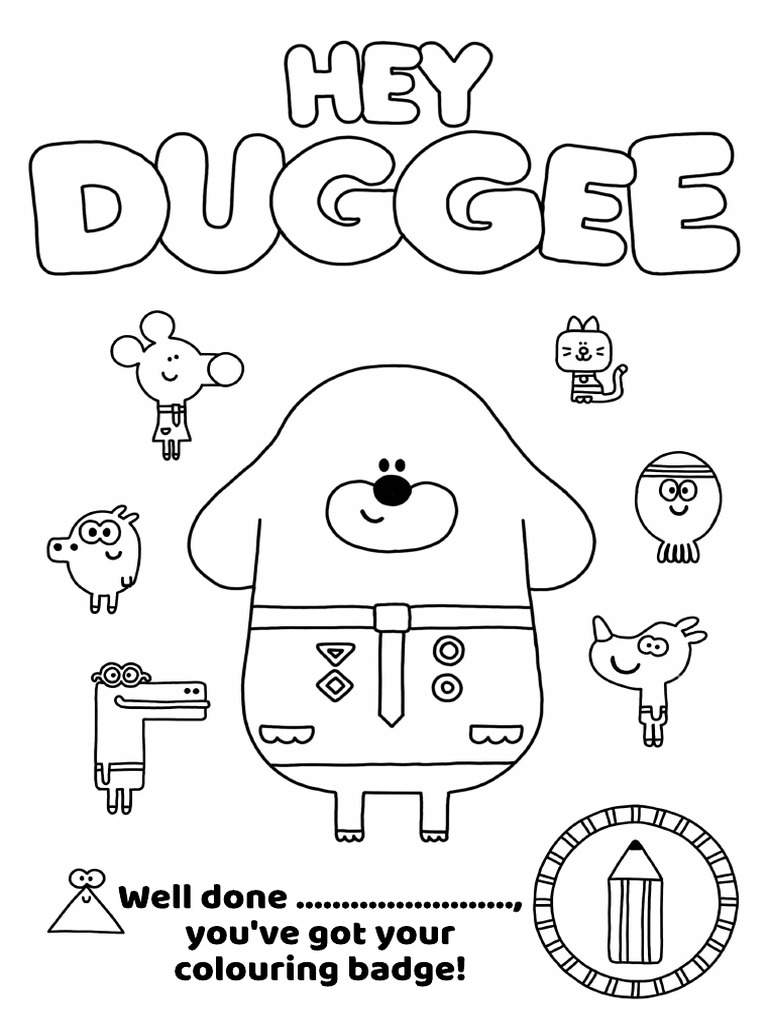 Hey Duggee Colouring Sheet | PDF